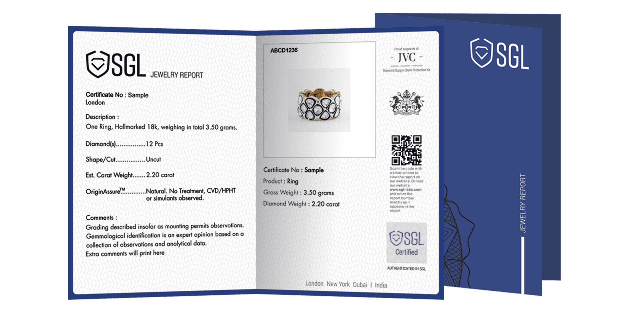 Jewellery Certification | Jewelry Reports - SGL Labs